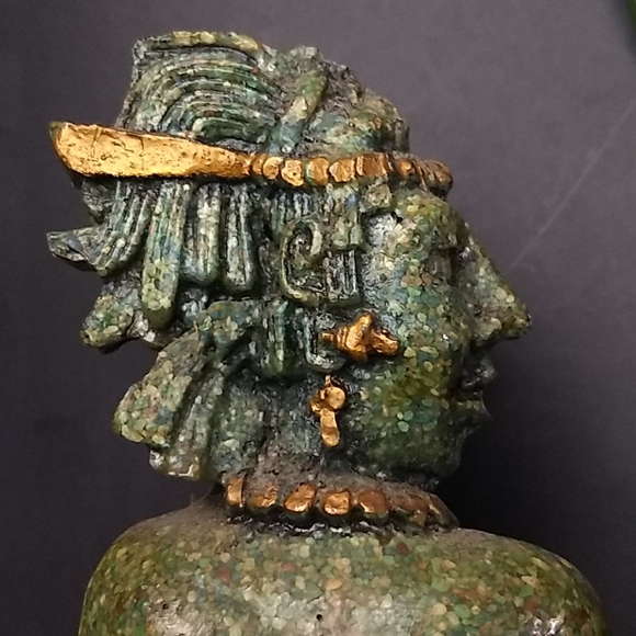 Accents | Cultured Stone Lord Pacal Vtg 8s Mexican Made | Poshmark